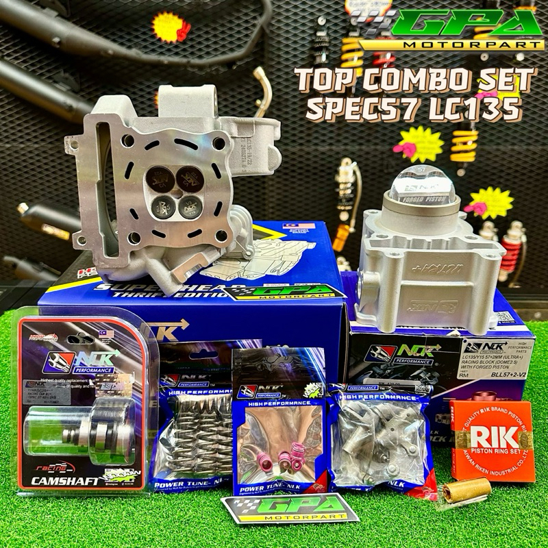 NLK TOP COMBO SET CNC SPEC57 SUPERHEAD 19/22MM CNC BLOCK 57+2MM | Shopee Malaysia