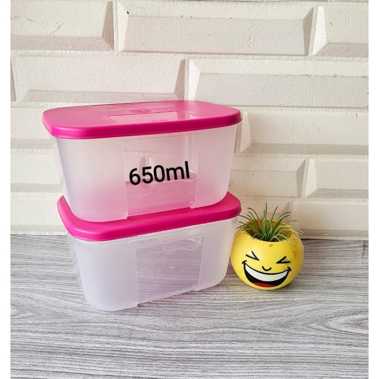 Tupperware Freezermate (2 PCS) - 650ml - Purple / Pink | Shopee Malaysia
