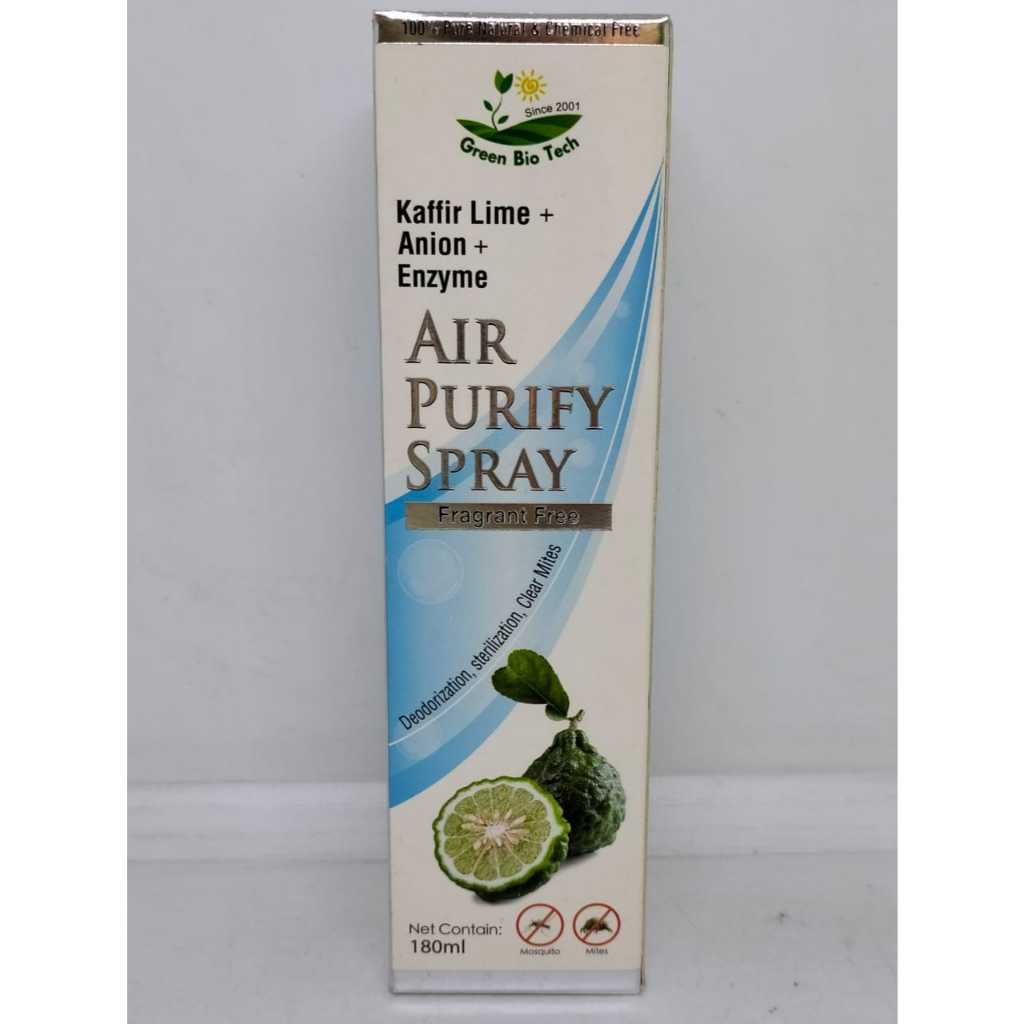 GBT-AIR PURIFY SPRAY*KAFFIR LIME+ANION+ENZYME空气净化剂*痲疯柑+负离子+酵素180ml ...