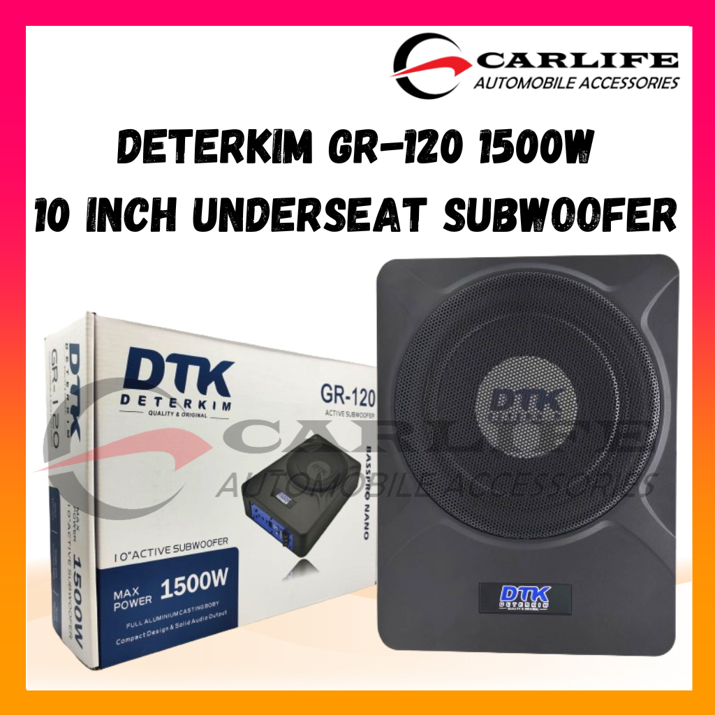 DTK GR-120 1500W 10 Inch Underseat Subwoofer | Shopee Malaysia