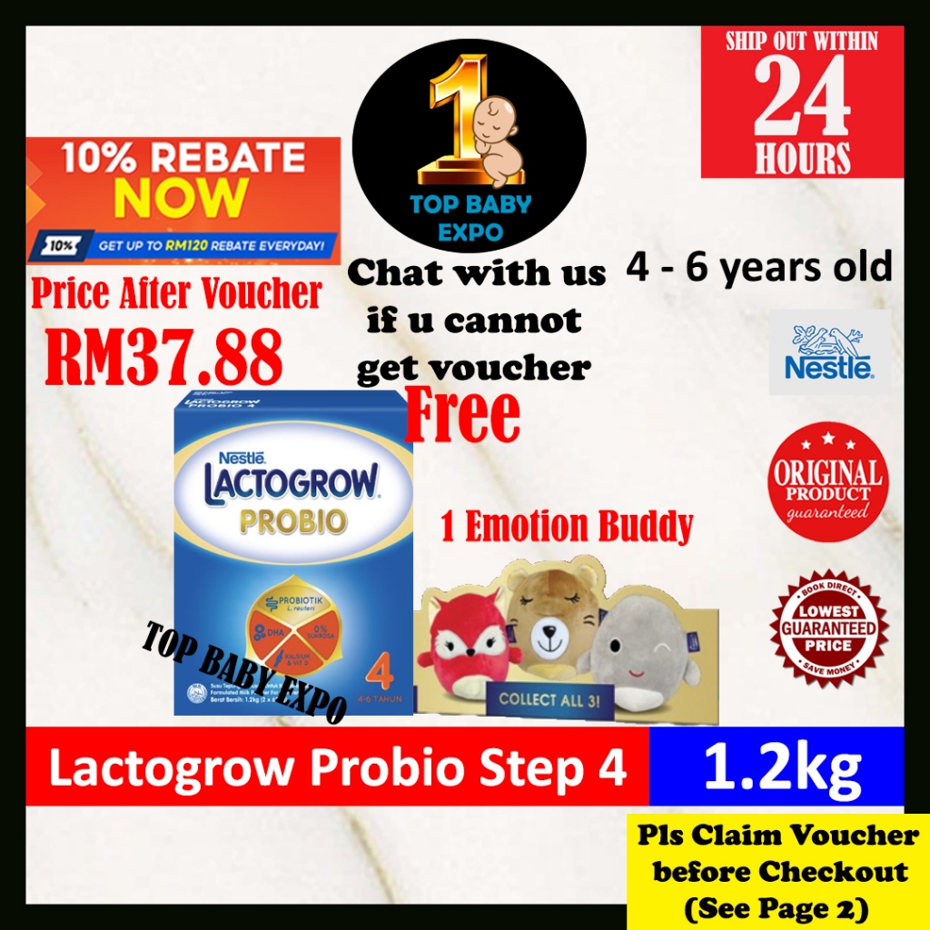 Nestle Lactogrow Probio Step 4 (1.2kg) Exp: 03/2026 (Newest Stock ...