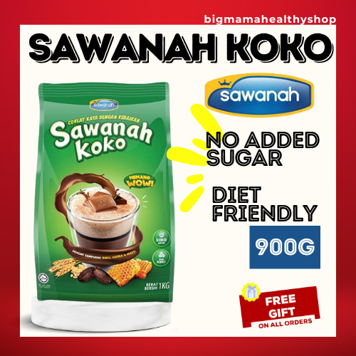 Sawanah Koko 2KG Tanpa Gula putih Nano Sugar Cocoa Drink No Sugar Halal ...