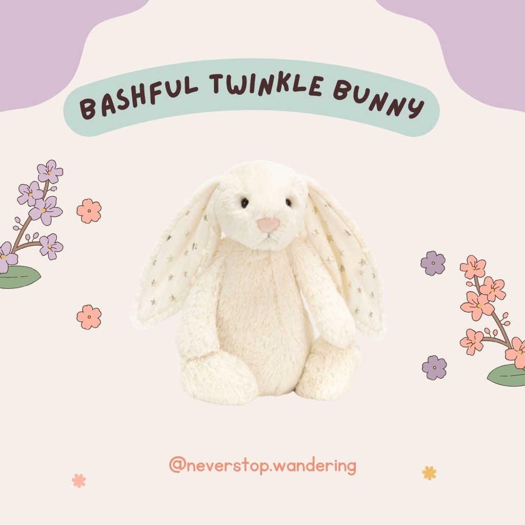 Jellycat | Bashful Twinkle Bunny | Shopee Malaysia