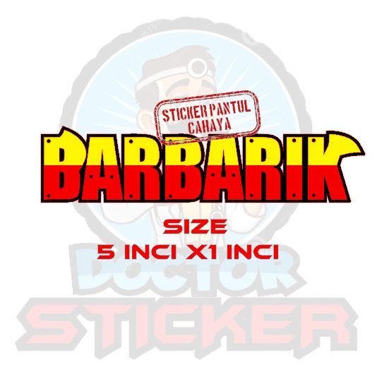 STICKER BAND ROCK BARBARIK WINGS SEARCH PANTUL CAHAYA REFLEK | Shopee ...