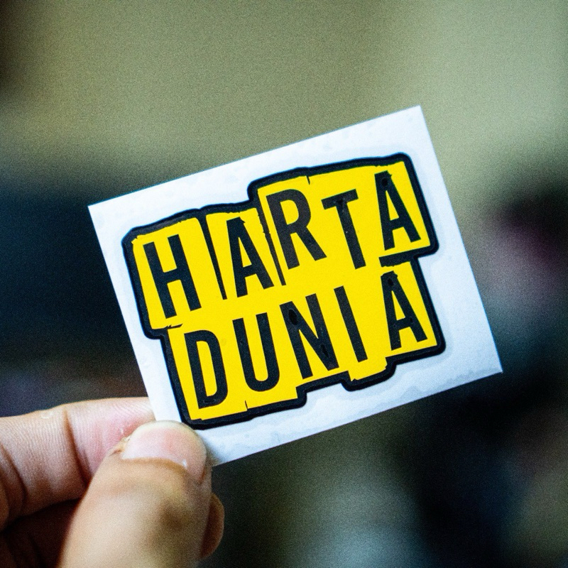 STICKER HARTA DUNIA | STICKER MOTOR | STICKER KERETA | Shopee Malaysia