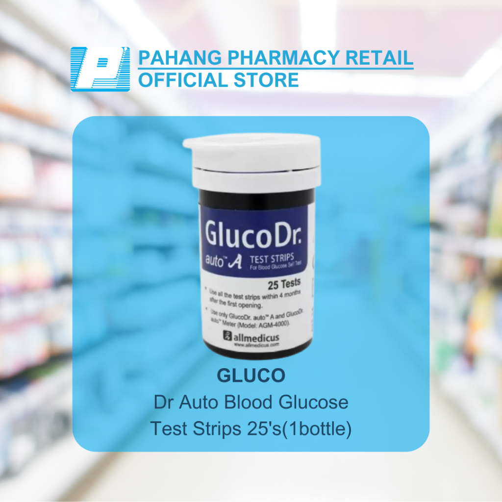 GLUCO Dr Auto Blood Glucose Test Strips 25's(1bottle) | Shopee Malaysia