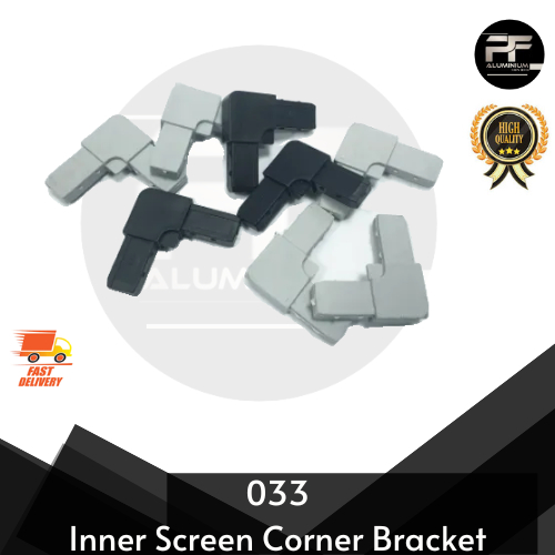 033 PVC Bracket - Insert Screen Corner Bracket (Bracket PVC Tahan Lasak ...