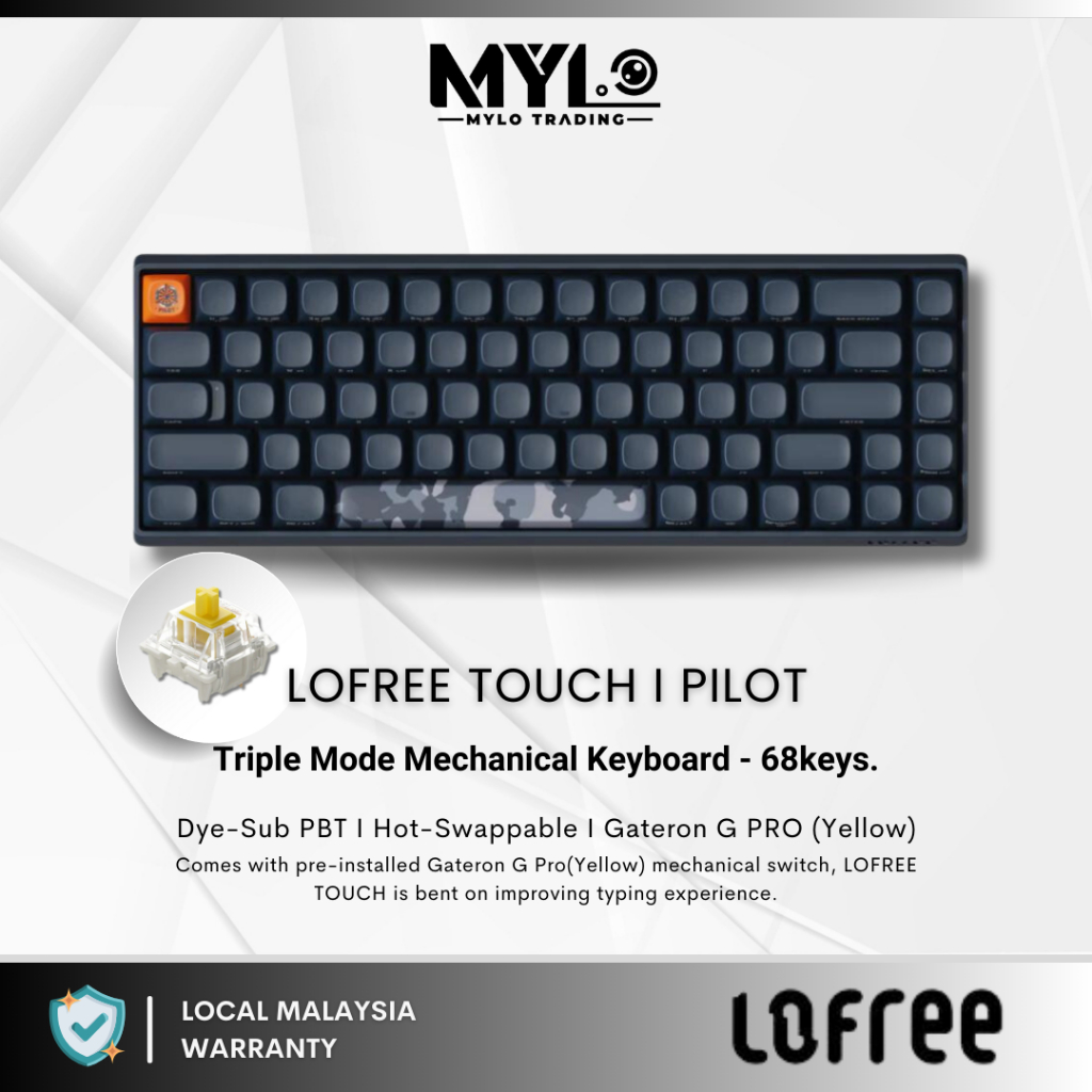 (READY STOCK) - Lofree TOUCH Triple Mode Mechanical Keyboard | Gateron ...