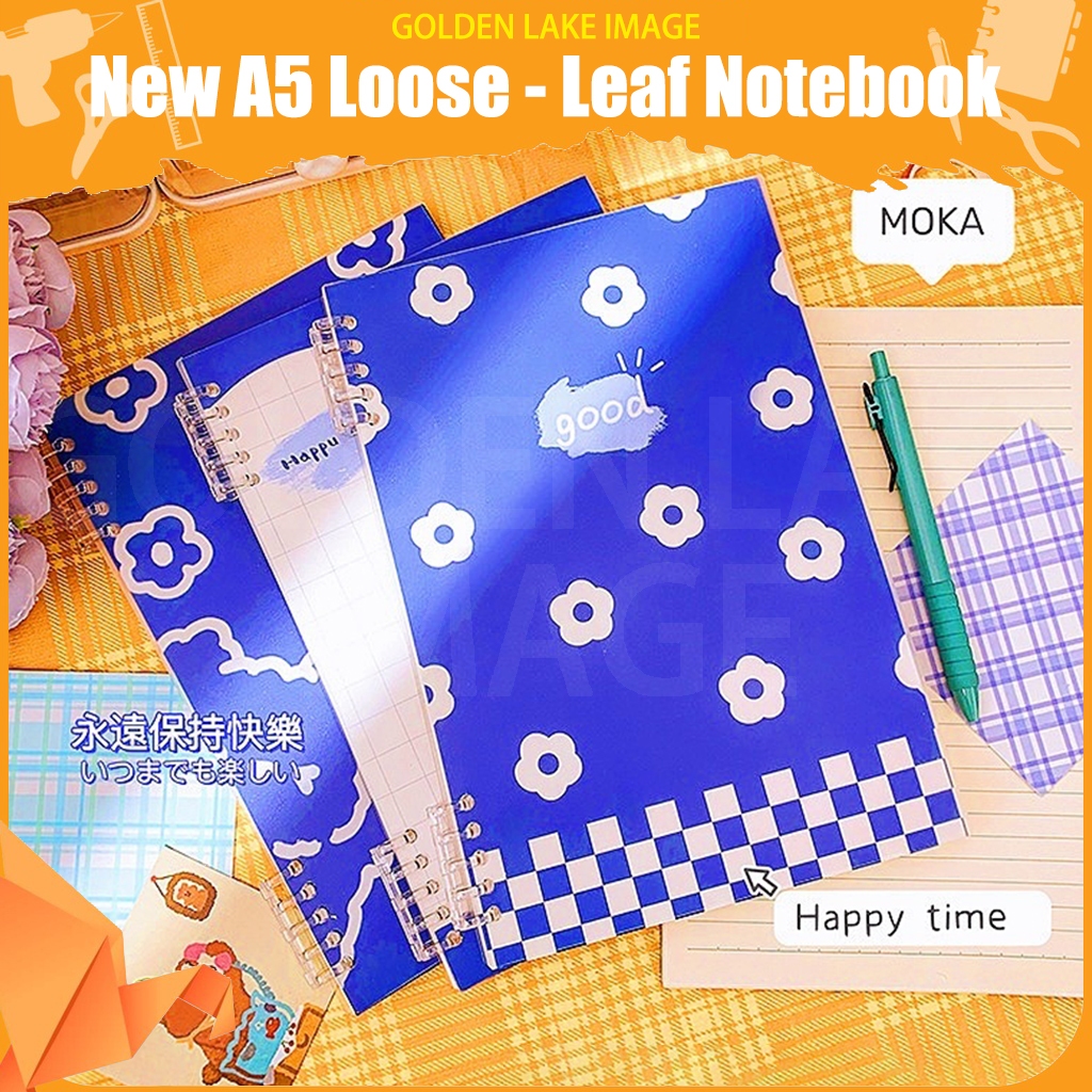 1Pcs A5 Loose-leaf Notebook with INS Style Detachable Notebook Office ...