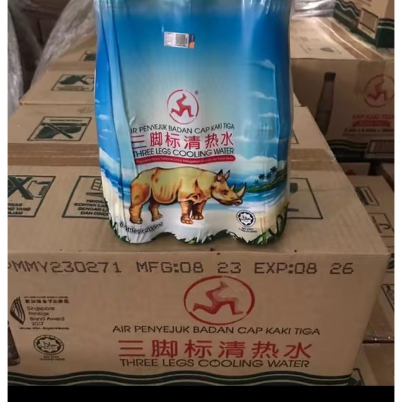 150ML X 1 Bottle Air Badak 3 Kaki Penyejuk Badan | Shopee Malaysia