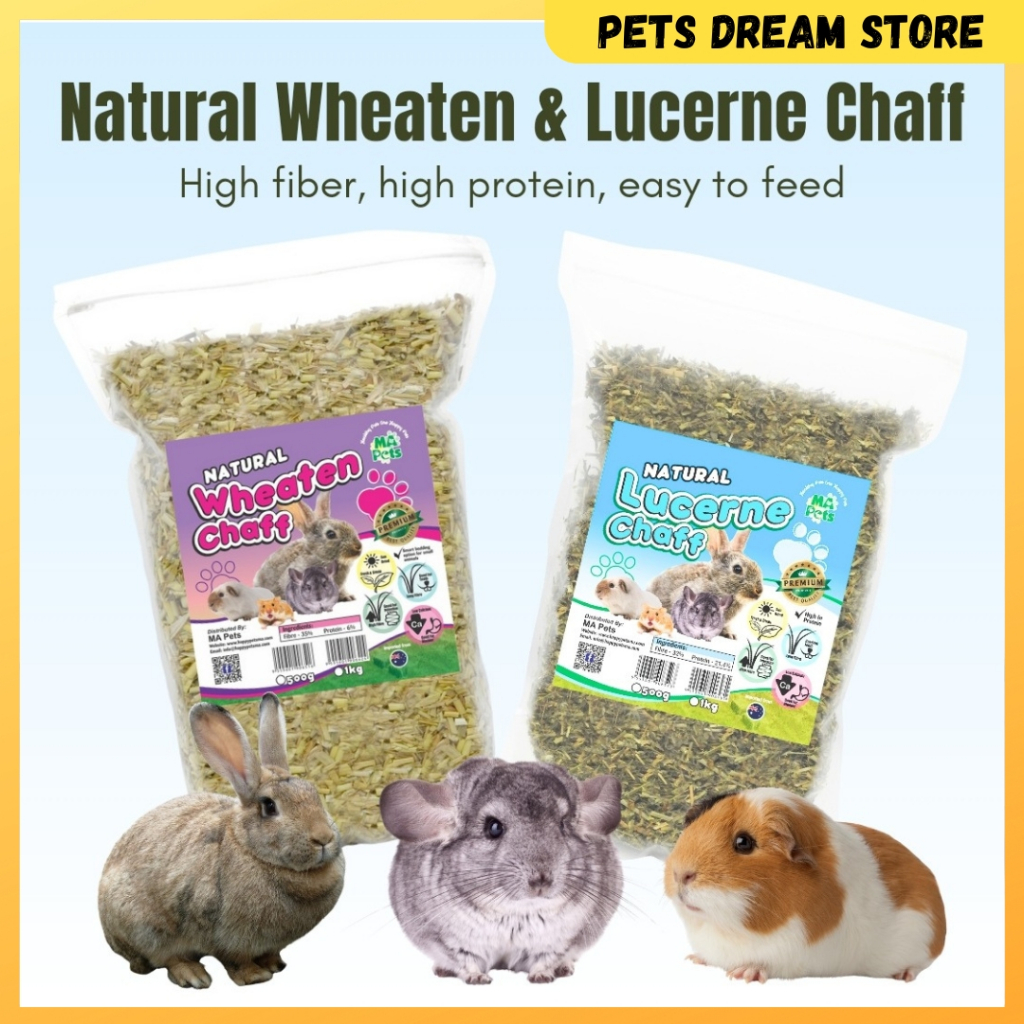 Natural Wheaten chaff grass Lucerne chaff Premium Grade 500g High fiber ...