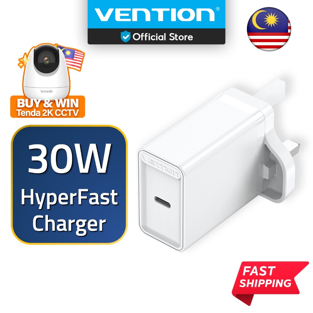 Vention 30W Fast Charger Adapter Fast Charging Charge USB Type C Power ...