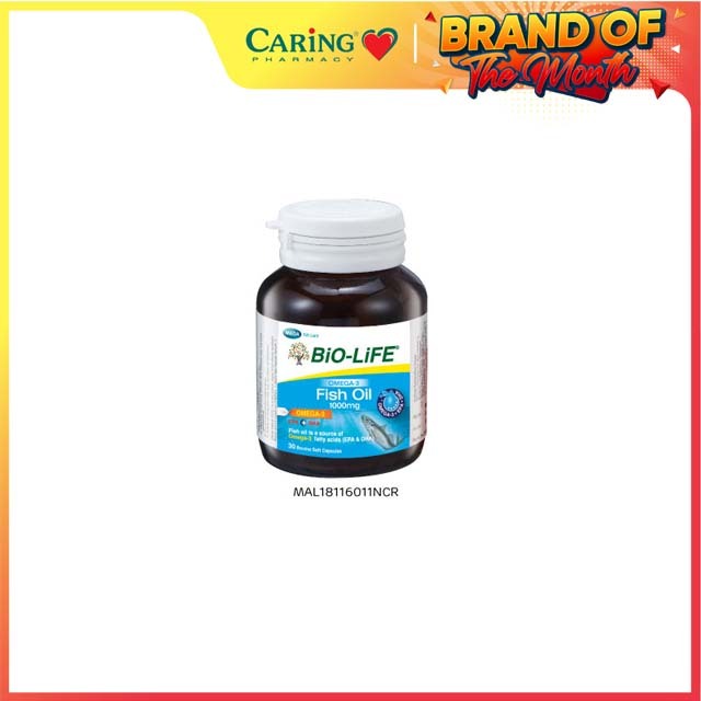 BIO-LIFE OMEGA-3 FISH OIL 1000MG 30S | Shopee Malaysia