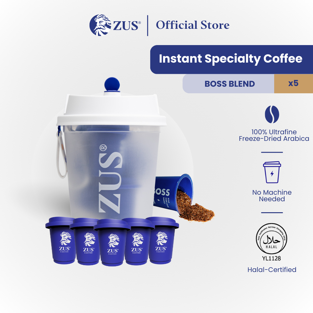 ZUS Superfine FD Instant Coffee Capsule (Cup) - BOSS - 5’s | Shopee ...