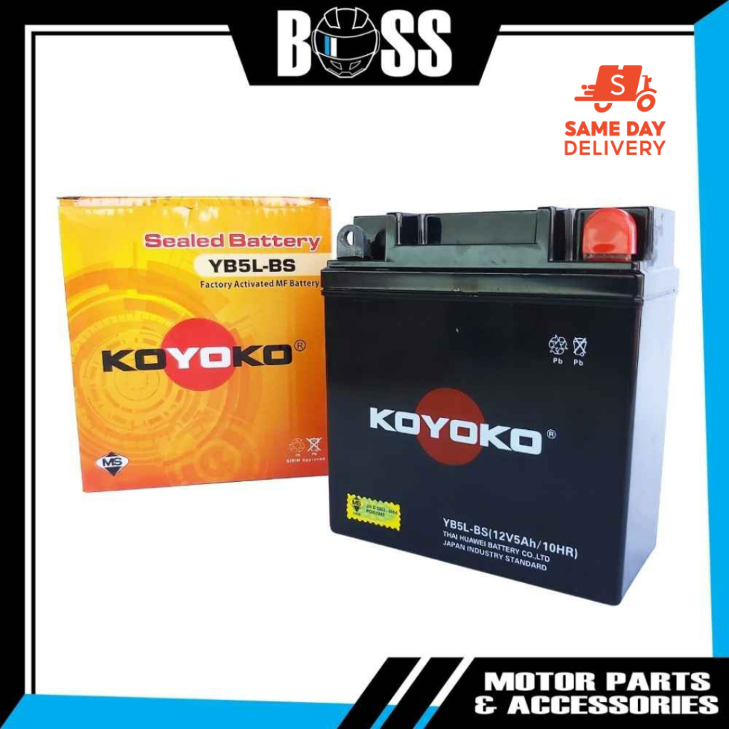 [KOYOKO] YB5L-BS SEALED Motorcycle Battery Bateri Motor YAMAHA LC135(V1 ...