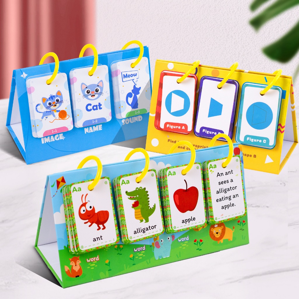 Card Stand Phonics Sentence Reading Spelling ABC Flash cards Kids ...