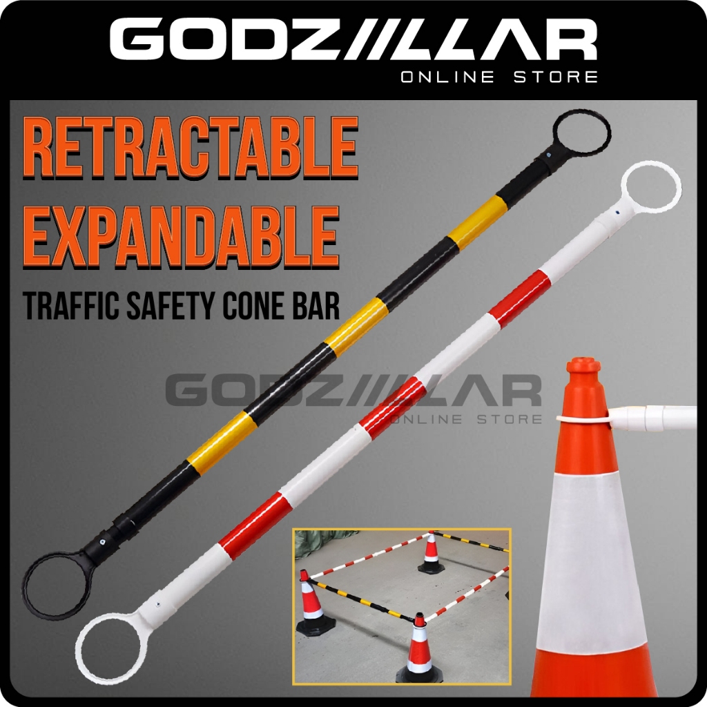 Expandable Cone Bar Retractable Cone Bar 2M Extendable Traffic Safety ...