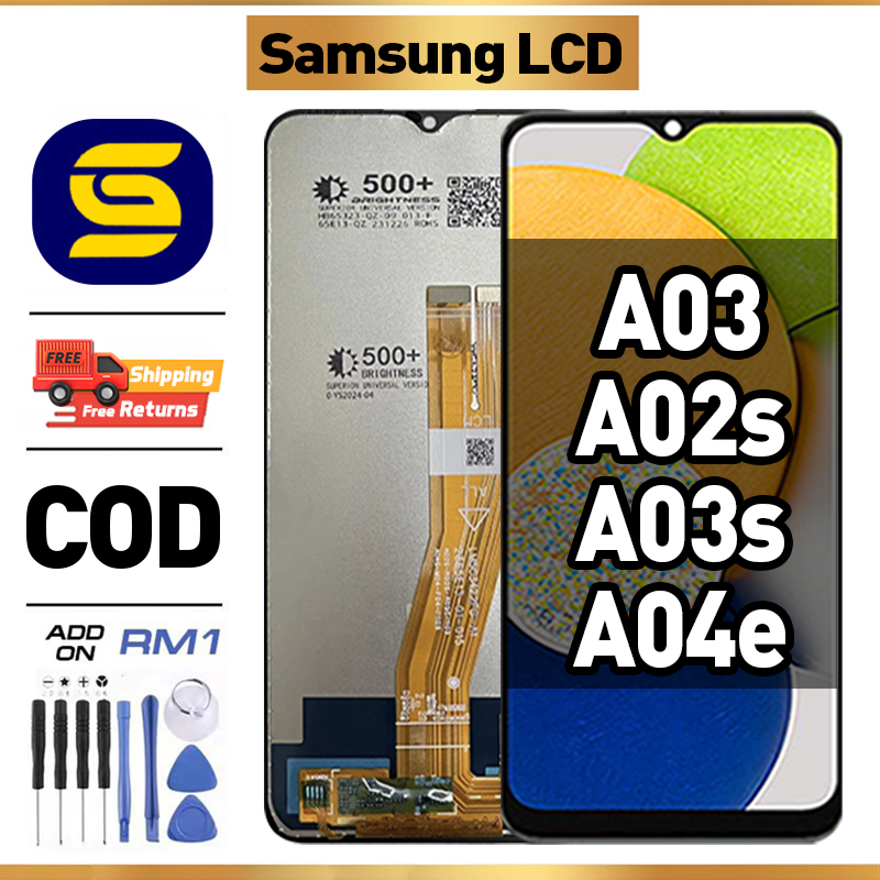 LCD SAMSUNG A03/ A02s/ A03s/ A04e Compatible For Glass Original Touch Screen Digitizer | Shopee ...