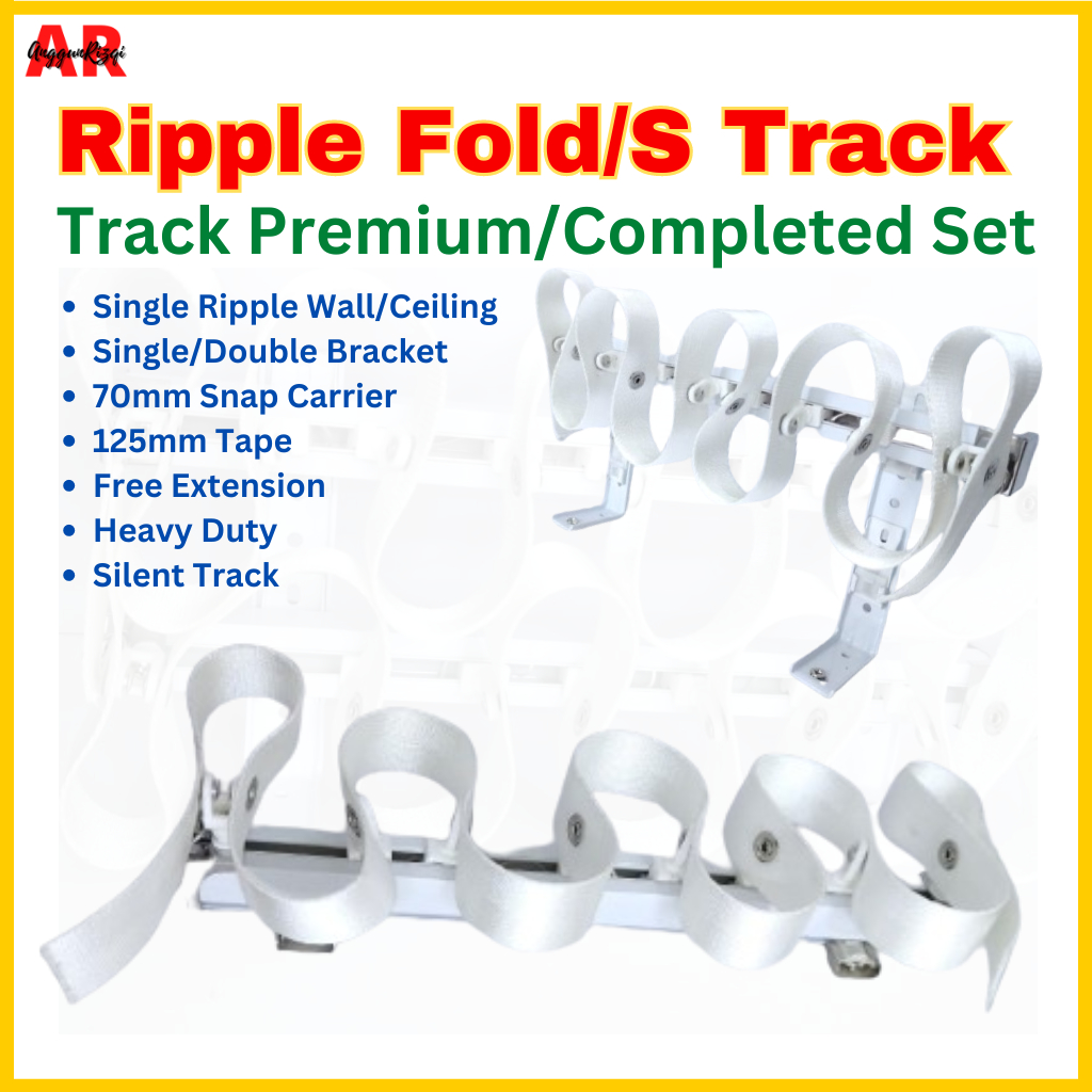 Ripple Fold Track-Single Ripple Fold-S Track-Snake Track | Shopee Malaysia