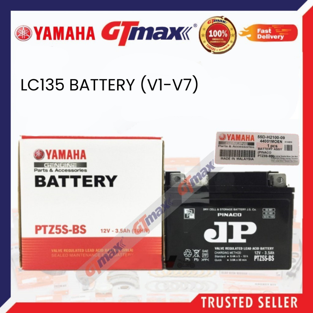 Battery Heavy duty Original Yamaha PTZ5 YTZ5 JP Pinaco Bateri Dijamin ...