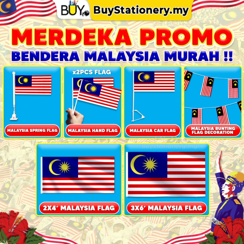 Bendera Malaysia Hand Flag Merdeka Flag Jalur Gemilang Motorcycle ...