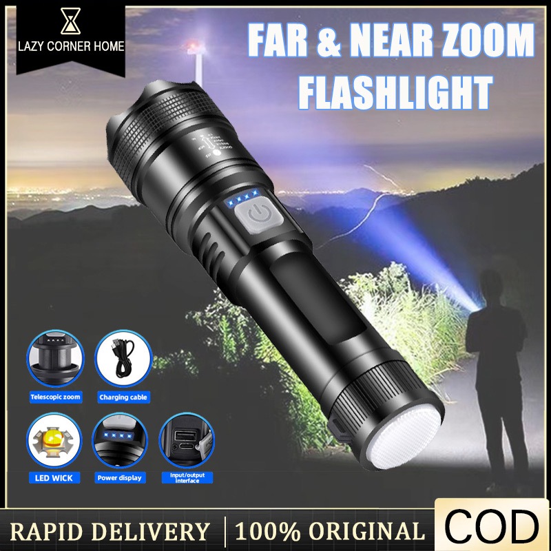 【Ready Stock】White Laser Super Bright LED Flashlight with 3 Model ...