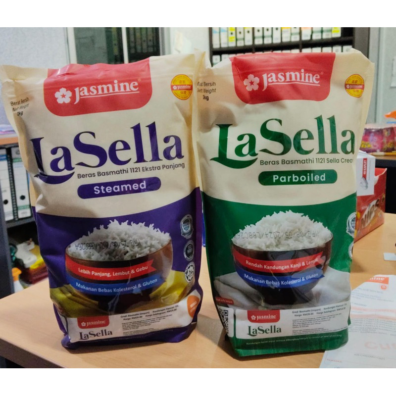Jasmine La Sella Steamed/Parboiled Rice 2kg | Shopee Malaysia