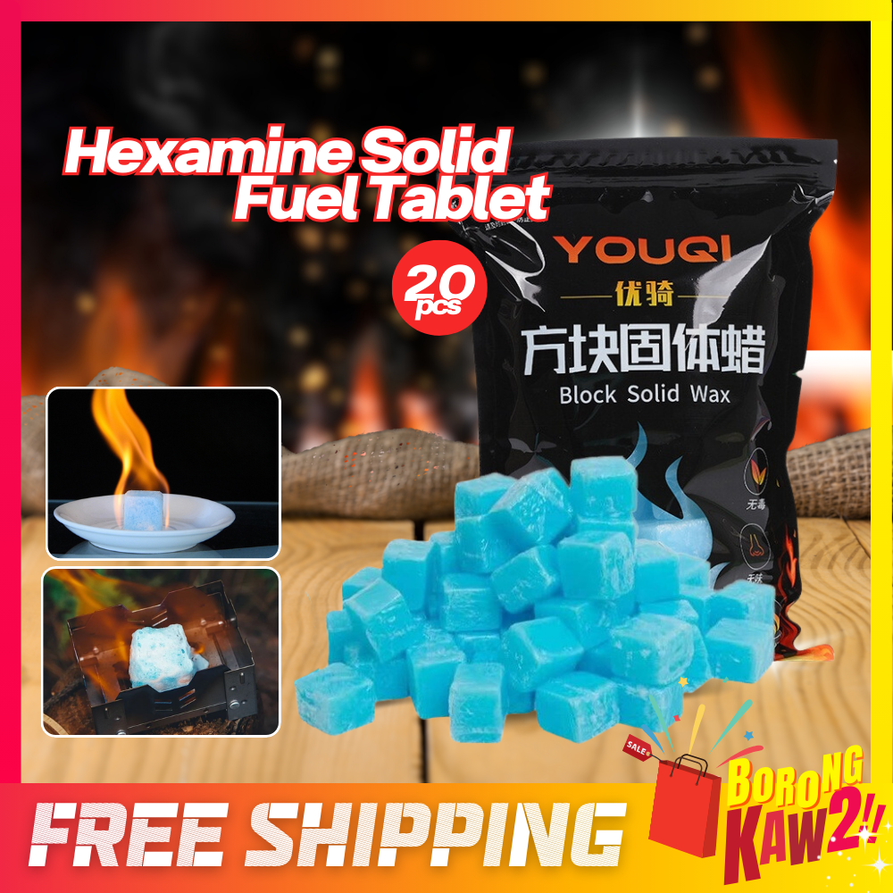 20pcs Solid Fuel Tablet Alcohol Hexamine Solid Cube Fire Starter ...