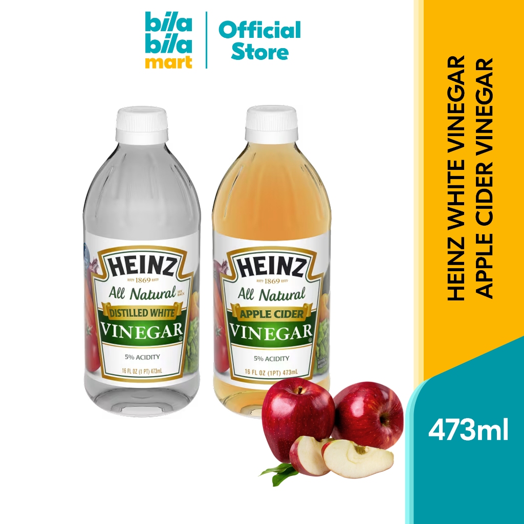 HEINZ Apple Cider Vinegar | Distilled White Vinegar All Natural (473ml ...