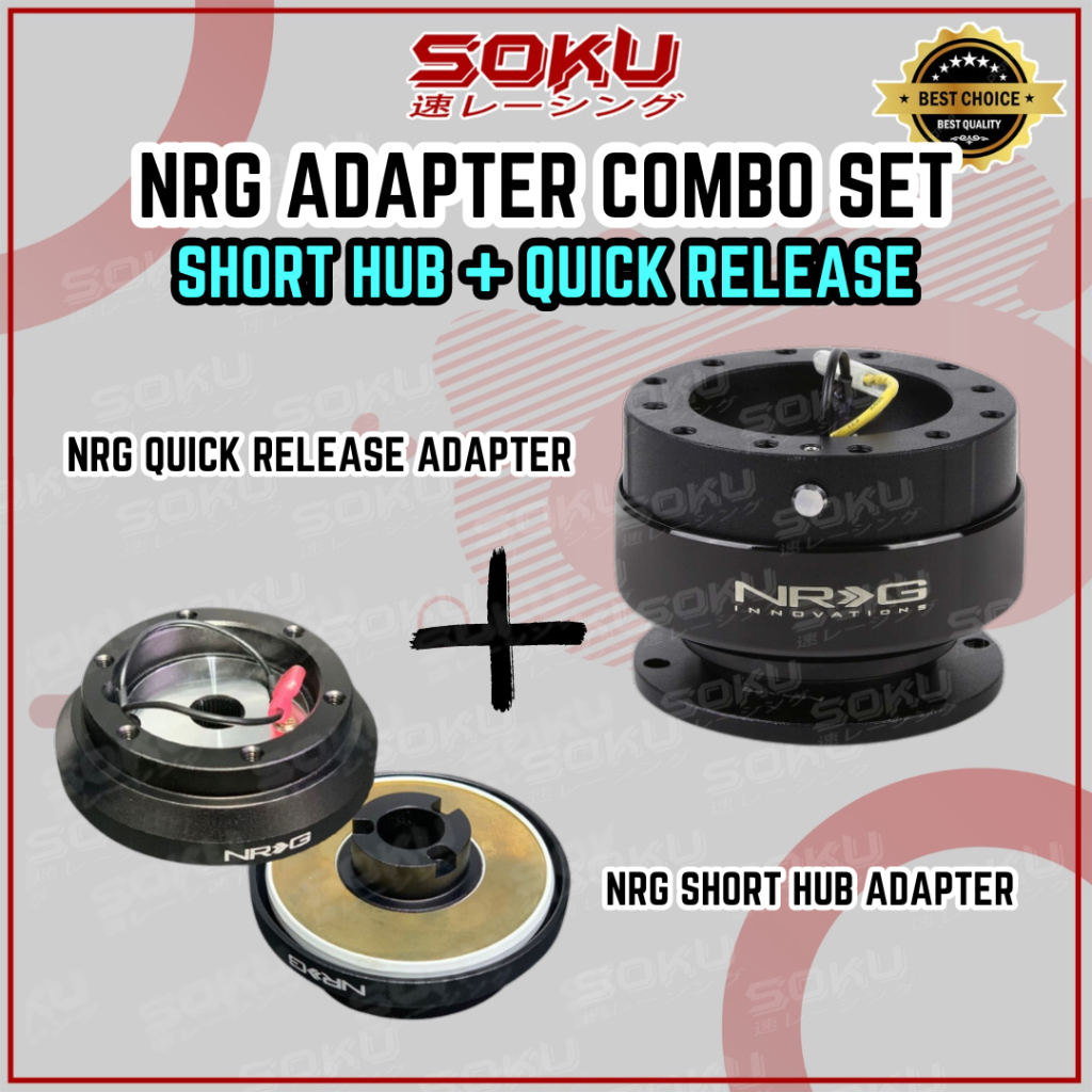 NRG SHORT HUB+NRG QUICK RELEASE SET COMBO JIMAT COMBO SET NRG ...