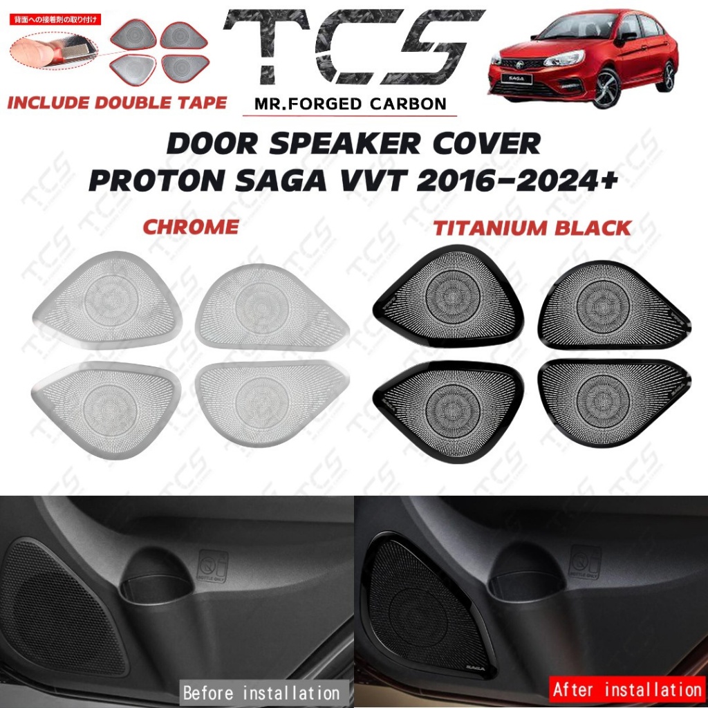 TCS PROTON SAGA VVT MC1 MC2 2016-2024+ CAR DOOR SPEAKER FRAME COVER ...