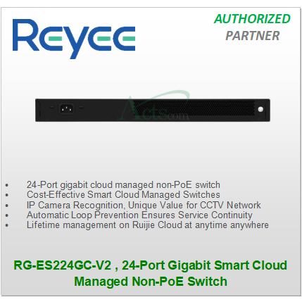 REYEE RG-ES224GC-V2 , 24-Port Gigabit Smart Cloud Managed Non-PoE ...