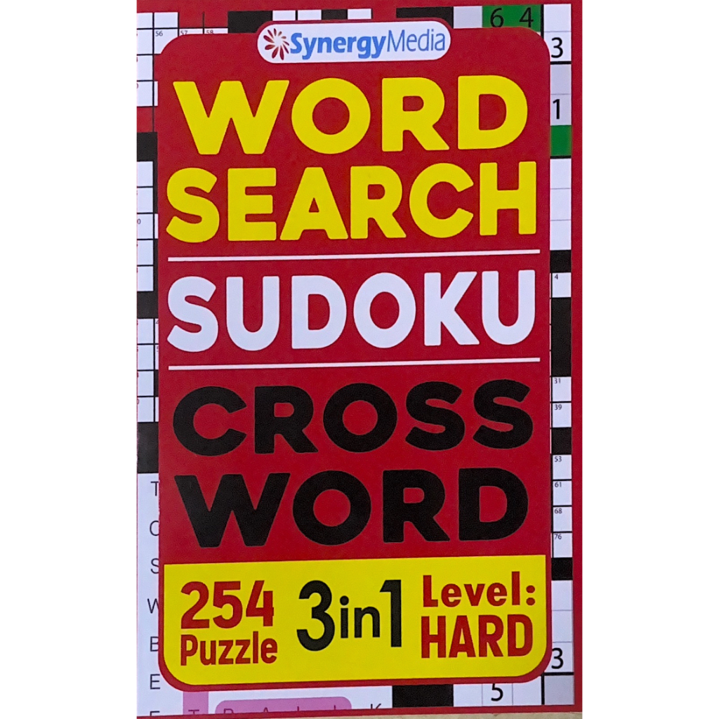WORD SEARCH SUDOKU CROSS WORD 254 Puzzle 3in1 Level: HARD | Shopee Malaysia