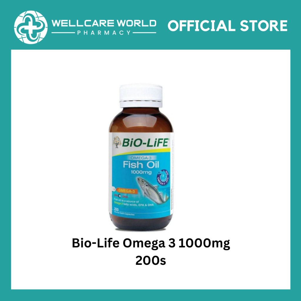 |Wellcare World Pharmacy| Bio-Life Omega 3 Fish Oil 1000mg 200s [Buy ...