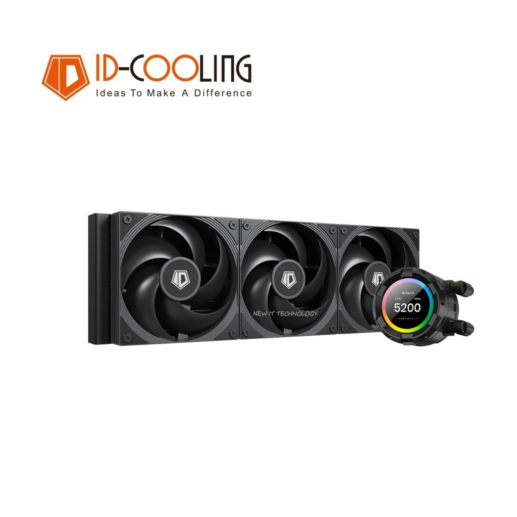 ID-COOLING SPACE LCD Watercooling SL360 / SL240 XE Black & White PC ...