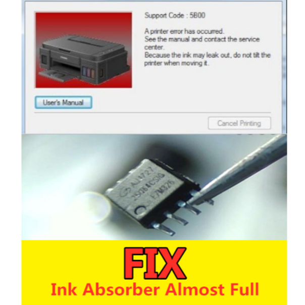CANON E3370 WASTE INK ABSORBER RESET IC | Shopee Malaysia