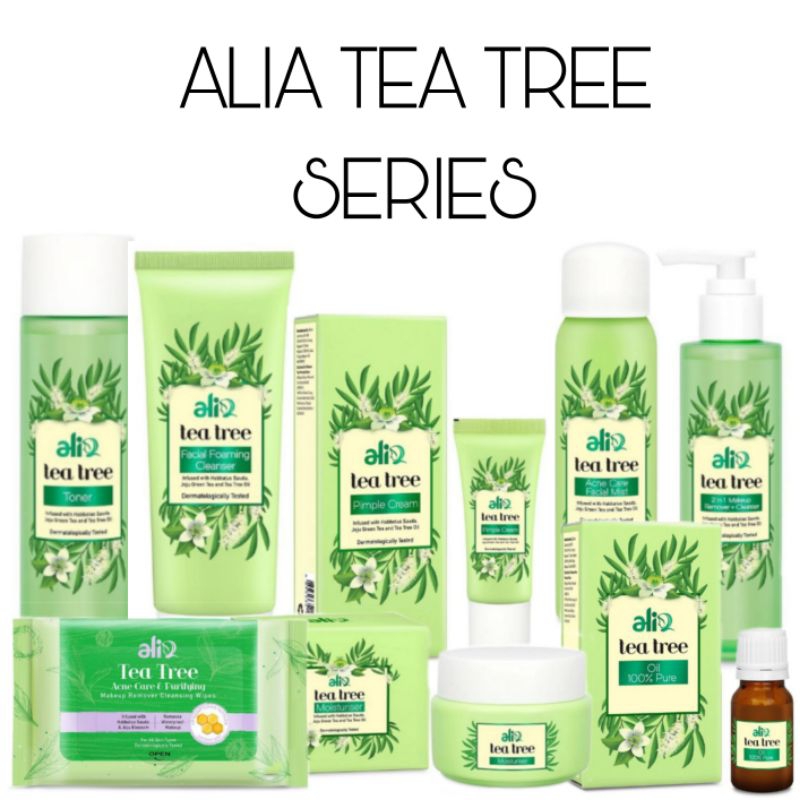 Alia Tea Tree Series Facial Cleanser | Toner | Acne Oil | Pimple Cream ...