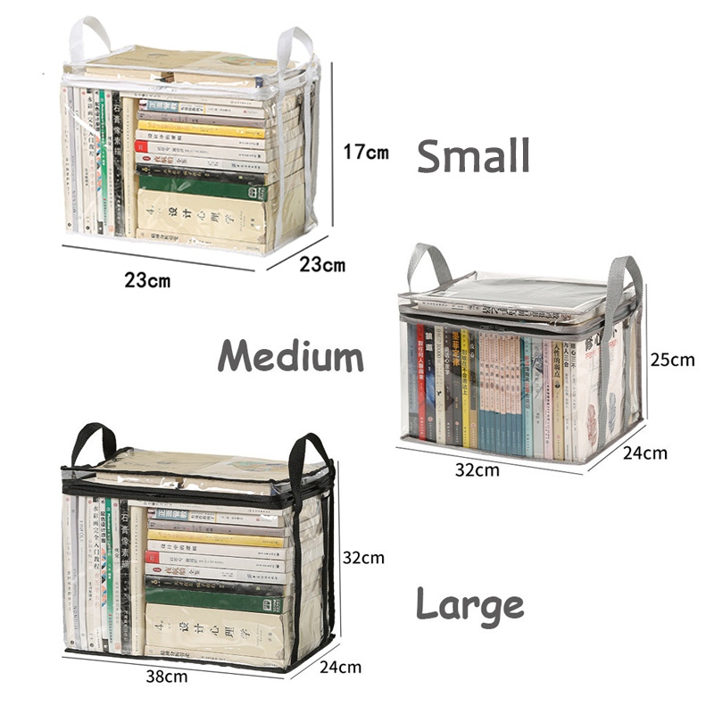 Transparent PVC Portable Book Comic Toy Storage Organizer Pouch ...