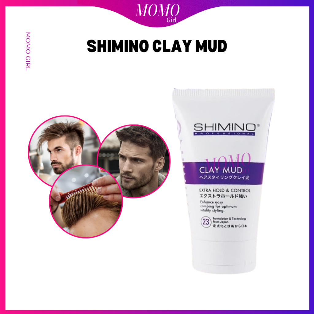 Shimino Professional Clay Mud Wax Matte Hair Styling Strong Hold Hair ...