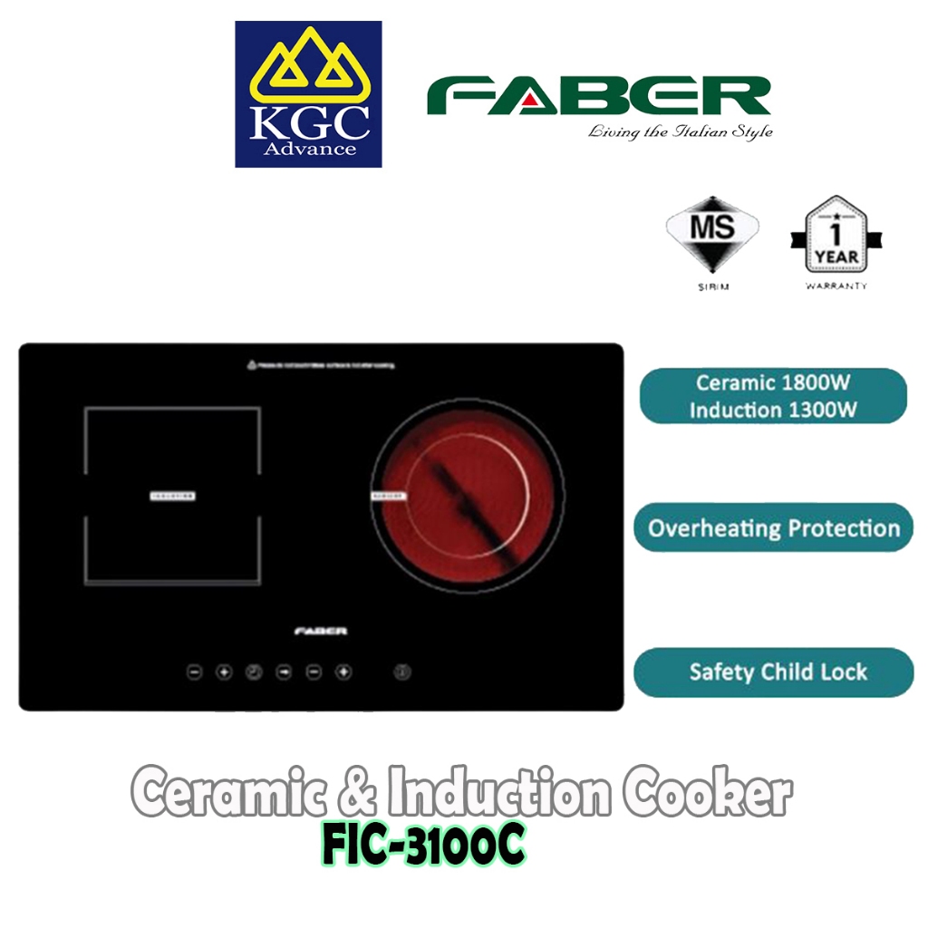 [FREE SHIPPING] FABER Built-In Ceramic + Induction Cooker FIC-3100C ...