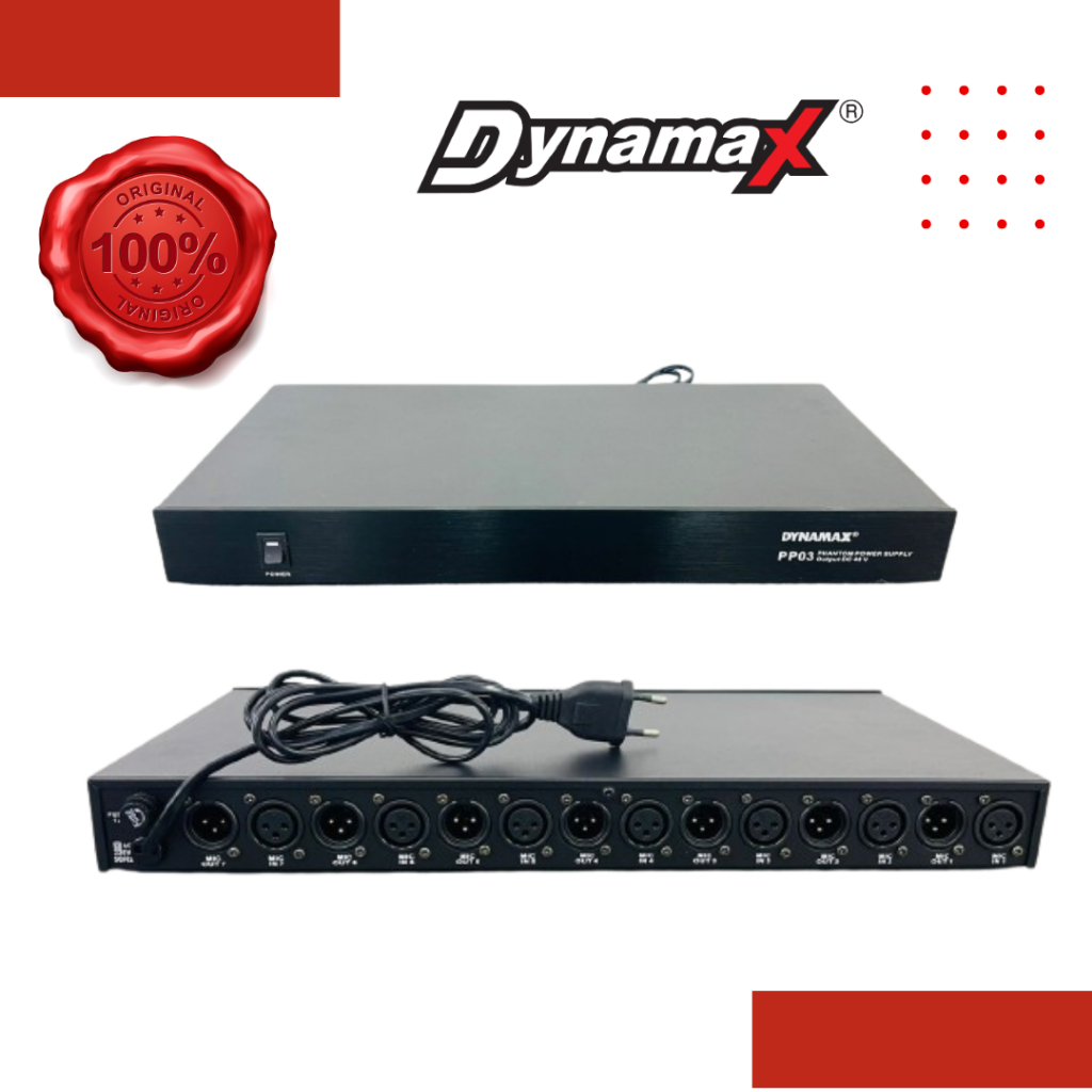 DYNAMAX PP03 7 In 7 Out Phantom Power Supply 48v | Shopee Malaysia
