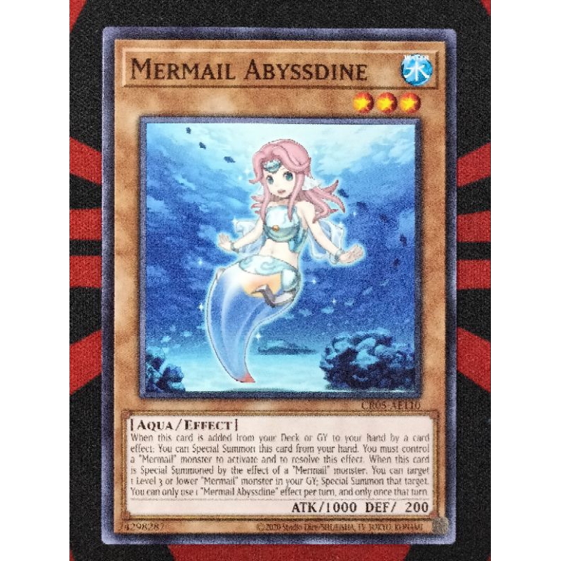 YUGIOH KONAMI CR05-AE110 Mermail Abyssdine (Common) | Shopee Malaysia