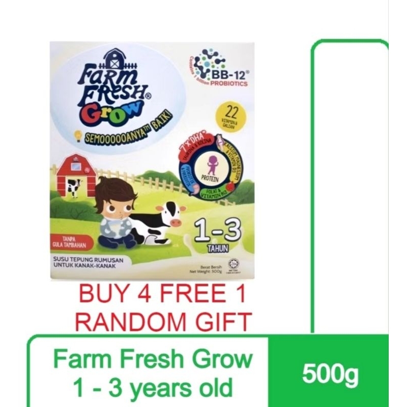 Farm Fresh Grow Powder 1-3 Years Old 500g | Shopee Malaysia