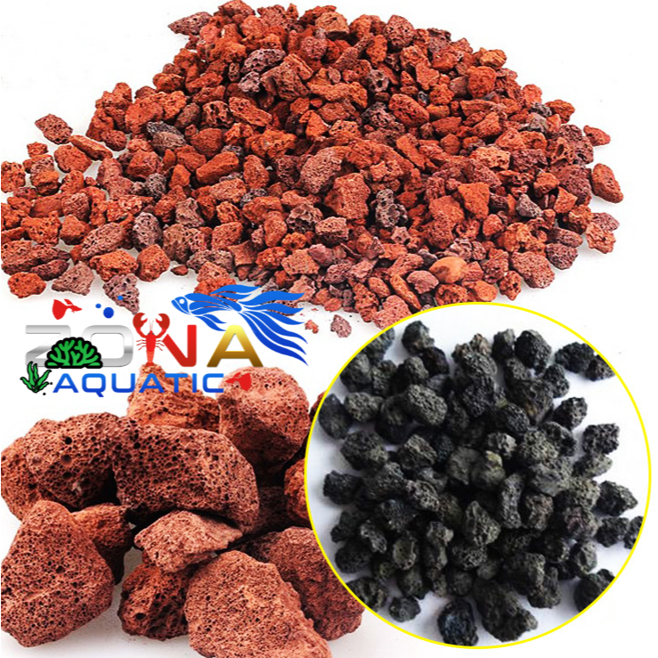 READY STOCK | Batu Vulkanik Asli (Merah & Hitam) | Lava Rock | Natural ...