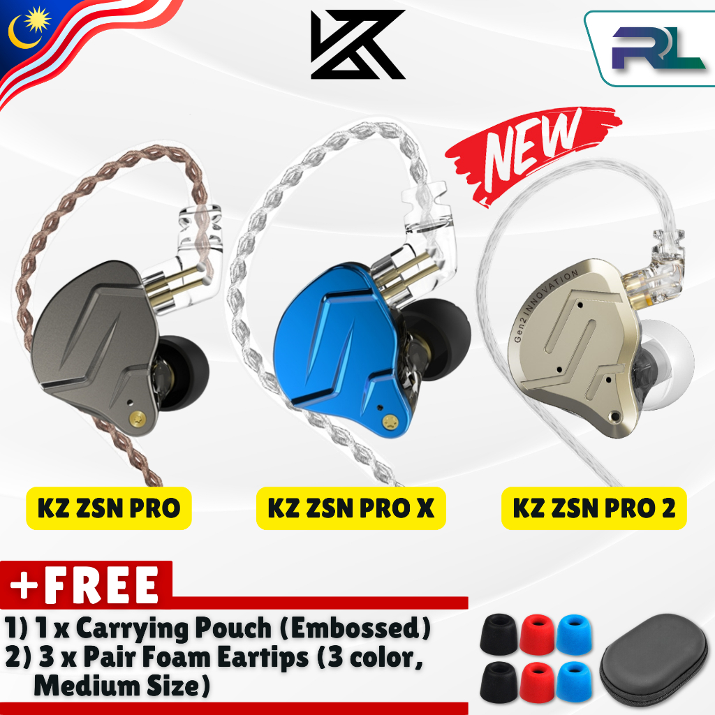 【𝗞𝗭 𝗭𝗦𝗡 𝗣𝗥𝗢 𝟮】ZSN PRO / ZSN PRO X Earphone 2-Driver In Ear Headphone ...