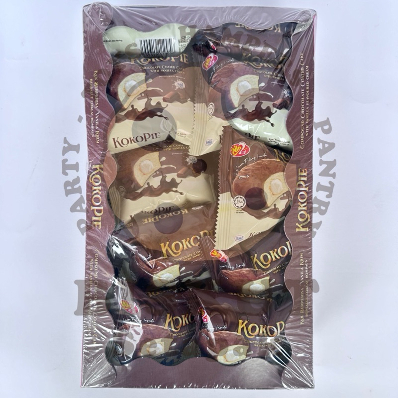 WIN WIN KOKOPIE CHCOLATE COATED CAKES WITH VANILLA CREAM 20G X 16 PCS ...