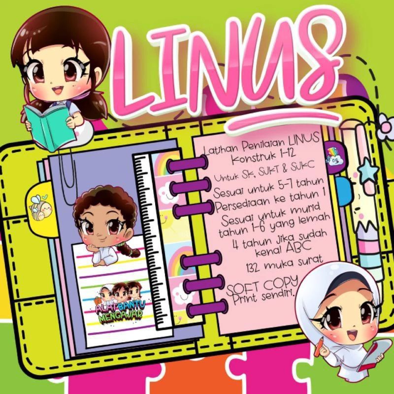 LINUS / PERSEDIAAN TAHUN 1 Bahasa Melayu Konstruk 1-12 | Shopee Malaysia
