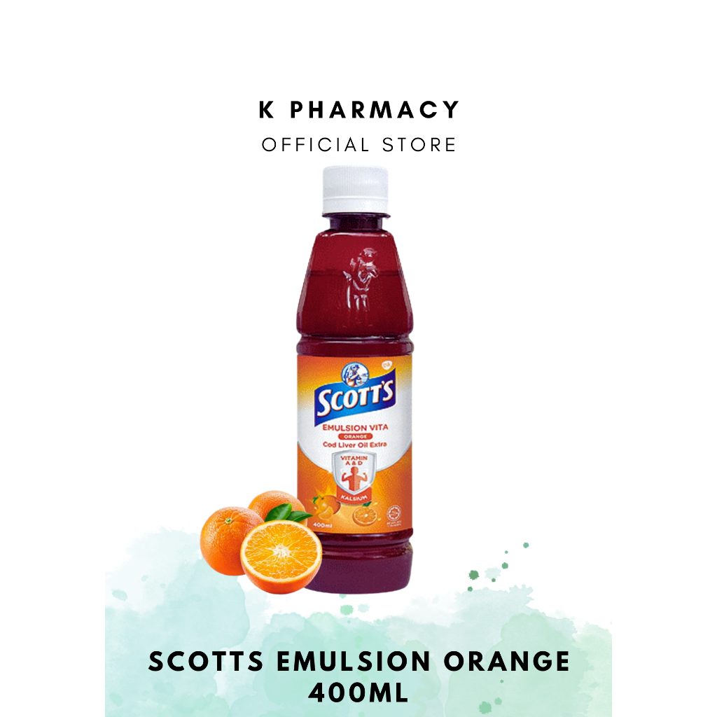 Scotts Emulsion Orange 400ml (expiry: 17/10/2024) | Shopee Malaysia