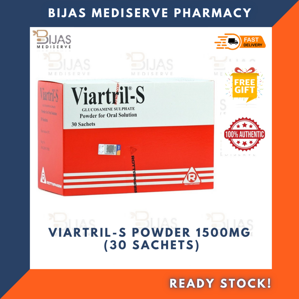 VIARTRIL-S POWDER 1500MG - 30 SACHETS (EXP: 09/2025) | Shopee Malaysia