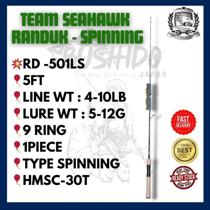 💥 ROD TEAM SEAHAWK RANDUK (SPINNING ) 💥‼️POS SEMENANJUNG MALAYSIA ...